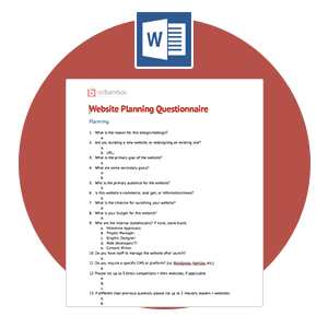 Web Design Questionnaire by Red Bamboo Marketing
